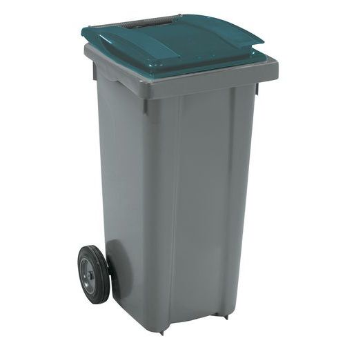 Bestel 120 liter container met 2 wielen bij Manutan