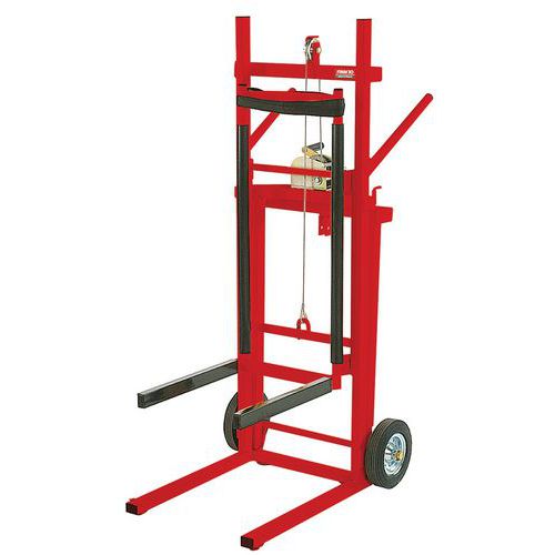 Stapelaar handmatig 150 kg rubber wielen - FIMM - Manutan.nl