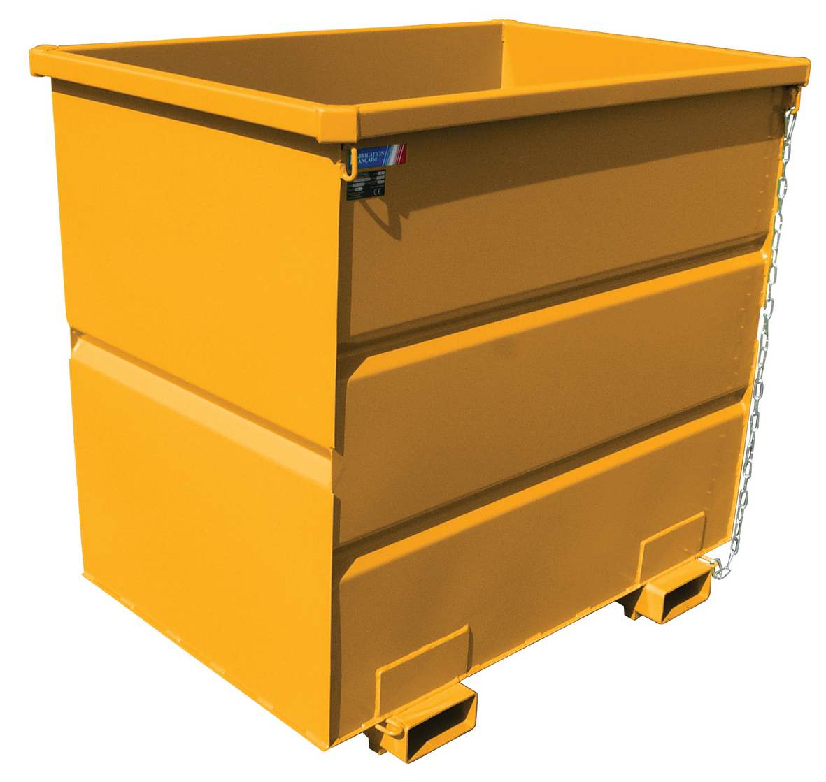 Container voor heftruck met kantelkop - Op sokkel - 500 tot 2000 L ...