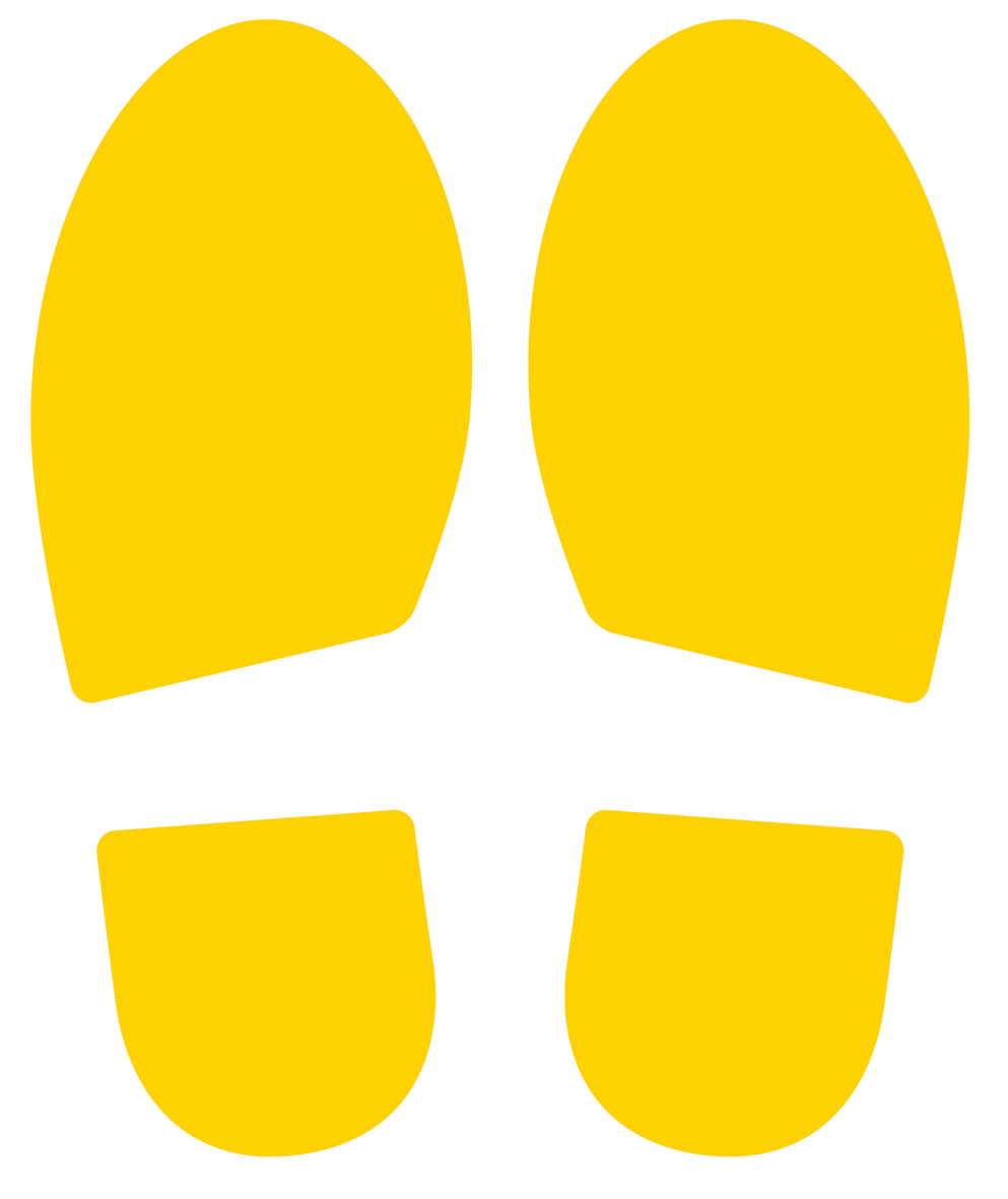 Sticker voor vloer - Set met 2 voetstappen - Manutan.nl