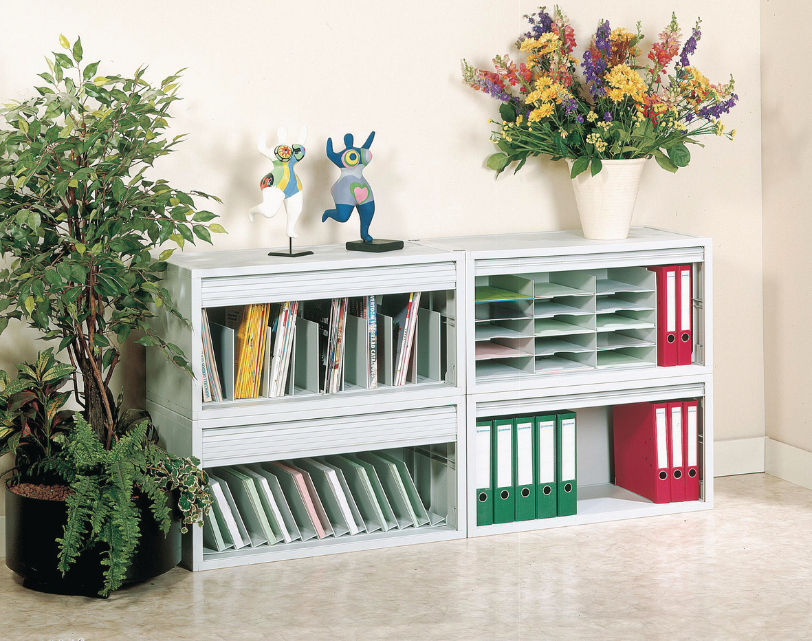 Sorteerrek met uitneembare tussenschotten - Grijs | Paperflow | Manutan