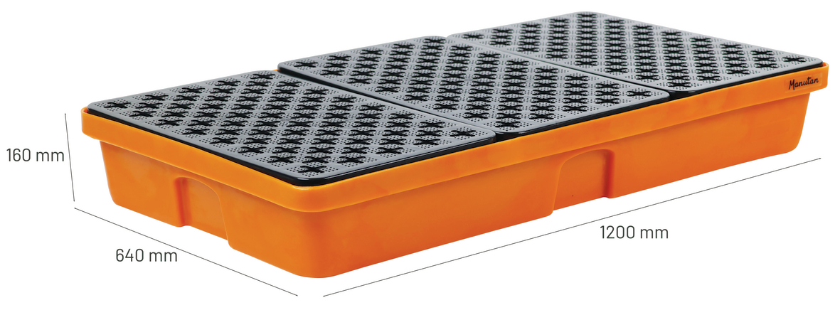 Kunststof opvangbak laboratorium - 90 L - Manutan Expert - Manutan.nl