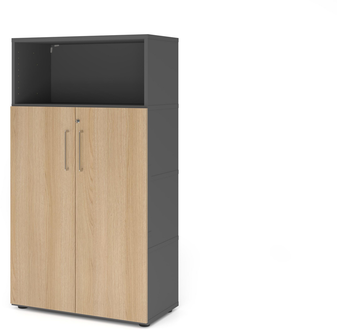 Kast FlexWall met 2 deuren - 4 niveaus - Hammerbacher - Manutan.nl