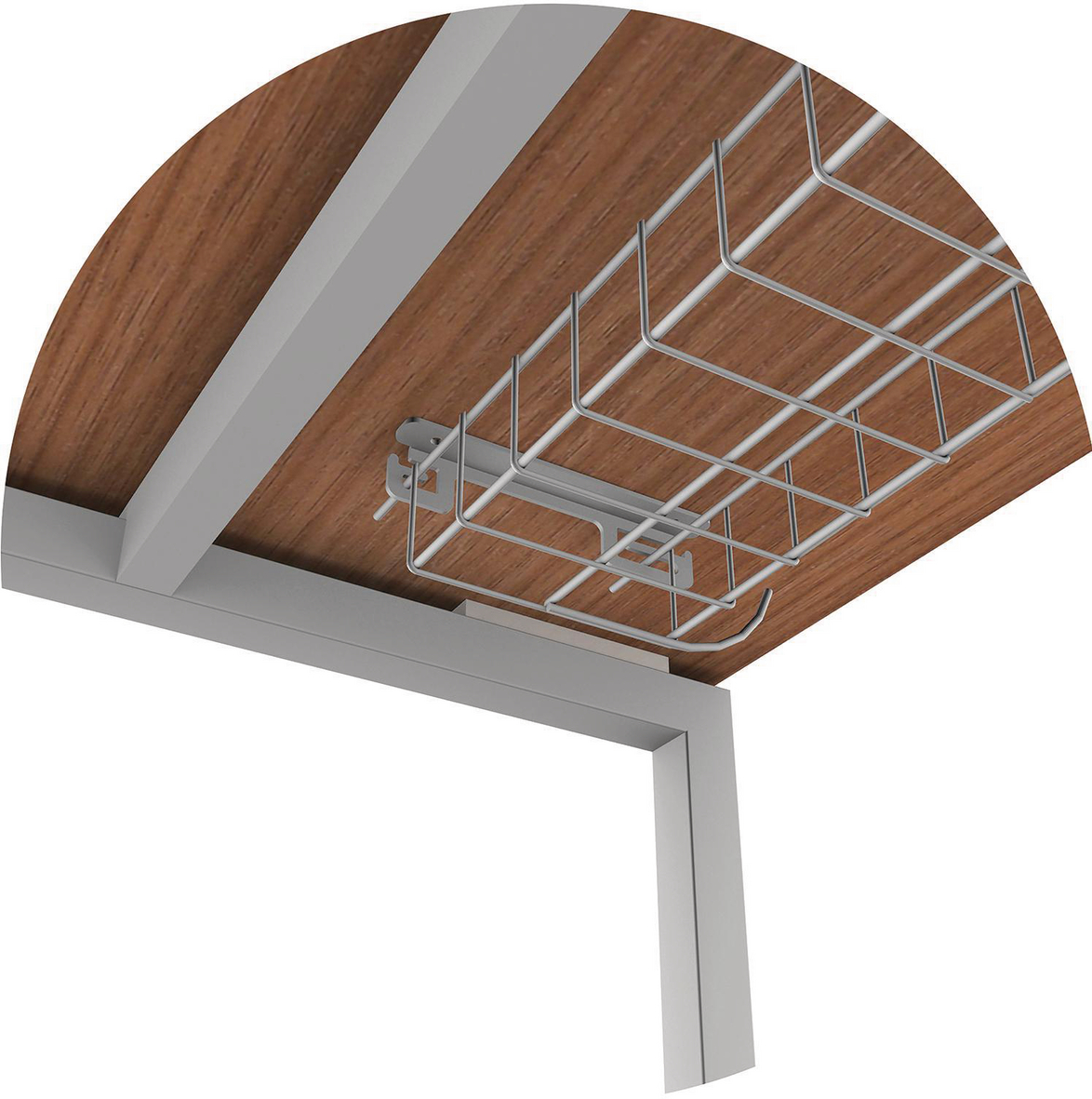 Open kabelgoot metaal met bevestiging - Quadrifoglio - Manutan.nl