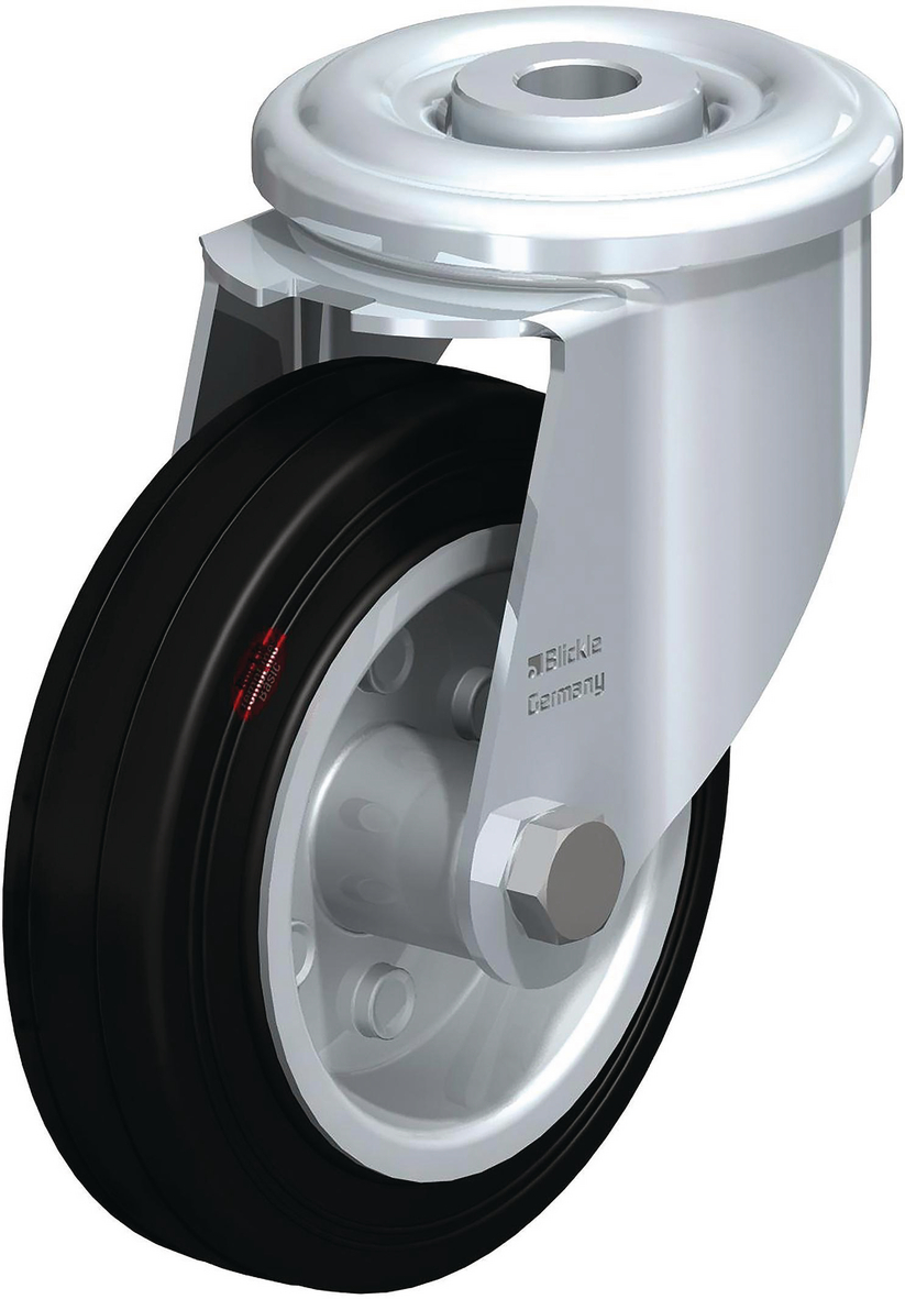 Hittebestendig plaatstaal zwenkwiel TempLine Basic - Blickle - Manutan.nl