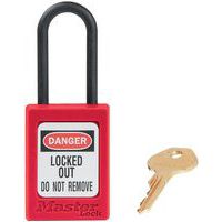 Hangslot Locked out met kunststof beugel rood - Master Lock - Manutan.nl