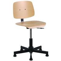 Lage werkplaatsstoel - Op glijdoppen/wielen | Manutan
