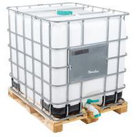 Transportbak 1000 l Unicube, gehomologeerd + Houten pallet - Manutan ...