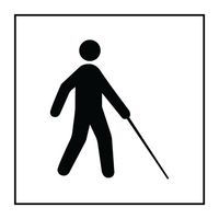 Pictogram toegankelijkheid voor slechtzienden of blinden in PVC ...