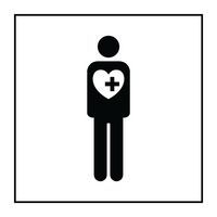 Pictogram toegankelijkheid mensen met gezondheidsproblemen Gravoply ...