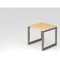 Bureau vierkant met O-vormige onderstel - 80x80 cm - Hammerbacher ...
