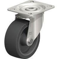 Hittebestendig rvs zwenkwiel met siliconenrubber loopvlak TempLine ...