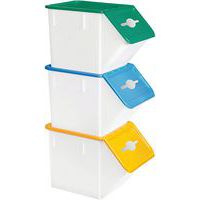 Sorteerbakken Selectieve 40 L met deksels_GILAC - Manutan.nl