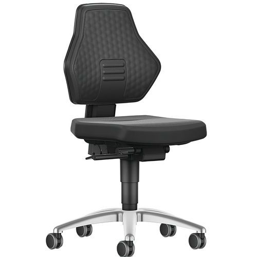 Lage stoel Supertec met wielen - Manutan - Manutan.nl