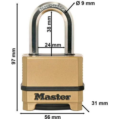 Cijferslot Excell M175 - Master Lock - Manutan.nl