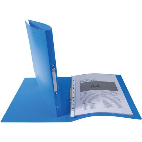 Ringmap met 2 ringen in polypropyleen - 20 stuks assorti - Exacompta ...