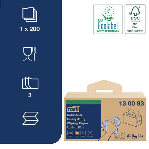 Poetsrol Tork advanced 440 blue performance | Manutan