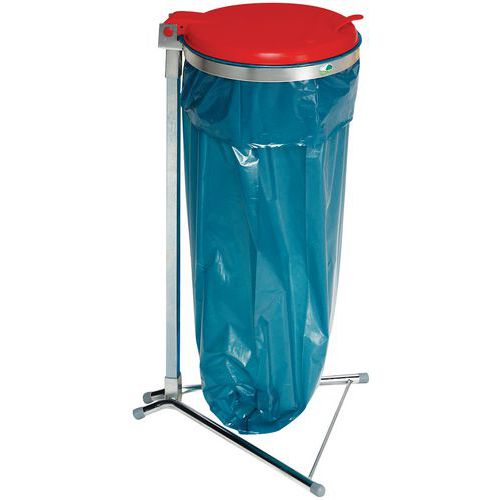 Afvalzakhouder met deksel - 120 l - Manutan.nl