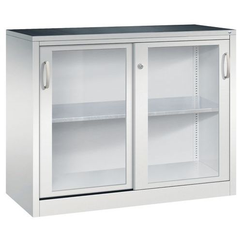 Gereedschapskast met schuifdeuren en kijkvenster - CP - Manutan.nl