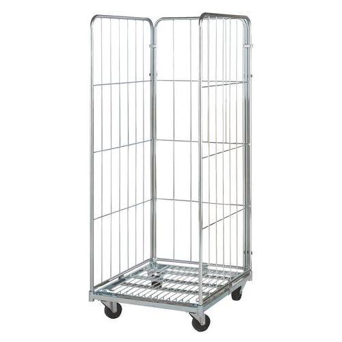 Rolcontainer - Basis in verzinkt staal - Draagvermogen 400 kg - Manutan.nl