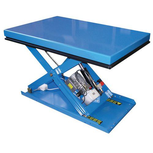 Vaste, ergonomische heftafel EAX - Hefvermogen 500 tot 2000 kg - Manutan.nl