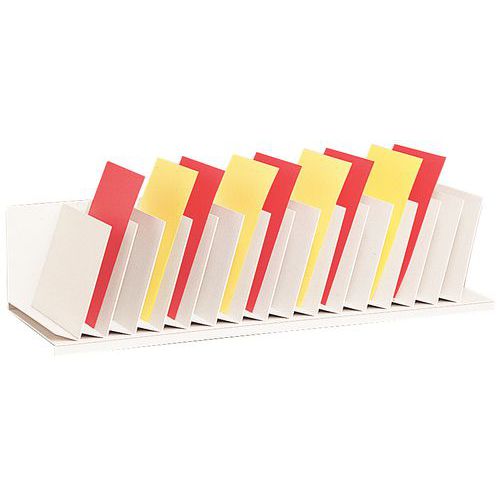 Sorteerrek met schuine tussenschotten - Grijs | Paperflow | Manutan