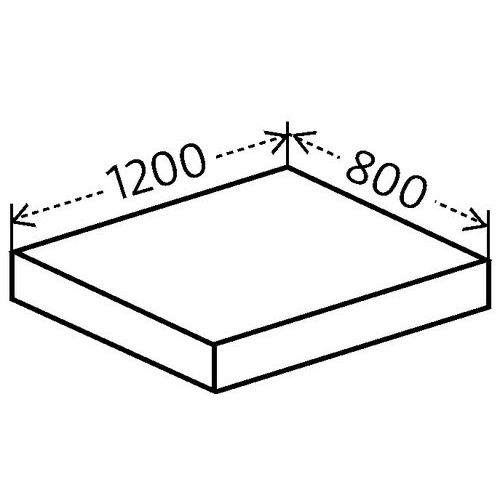 Metalen pallet - Breedte 800 mm - Manutan.nl