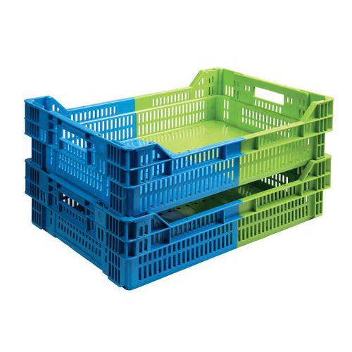Stapelbaar en nestbaar bak HDPE - Manutan.nl