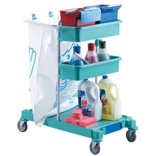 Schoonmaakwagen Green-Line | Tecno Trolley Sytem | Manutan