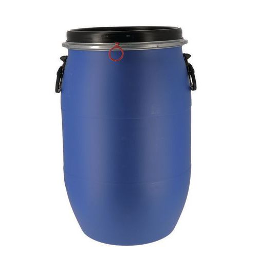 Vat 30 tot 220 l met volledige opening, gehomologeerd UN - Blauw ...