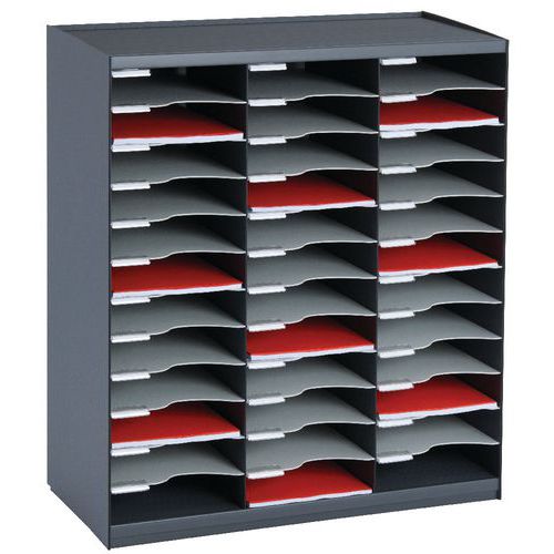 Sorteermodule uit één stuk, 36 vakken - Paperflow - Manutan.nl