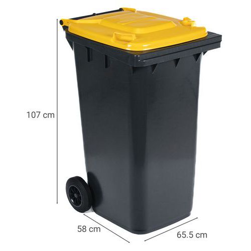 Mobiele container voor afvalscheiding - 240 l - Manutan Expert - Manutan.nl