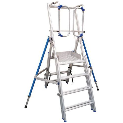 Afzonderlijk verrijdbaar platform PIR - 7 tot 10 treden - Solide ...