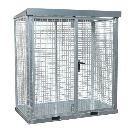 Gasflessen opslag voor 3 rijen van 3 flessen - Manutan.nl