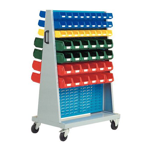 Verrijdbaar rek met stapelbakken Kangourou - Groot model | Manutan