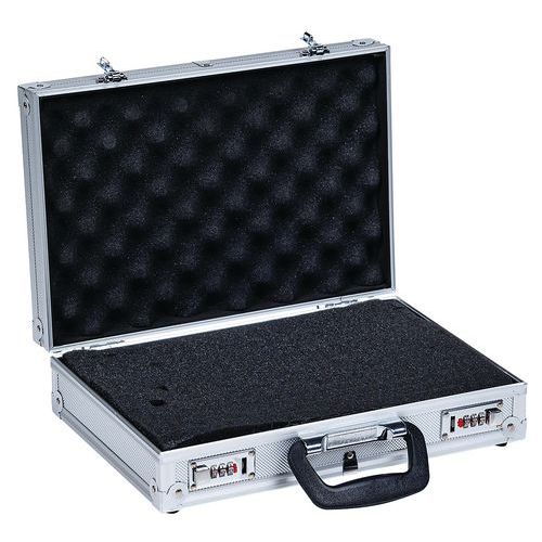 Aluminium koffer met voorgesneden schuimrubber - Manutan Expert ...