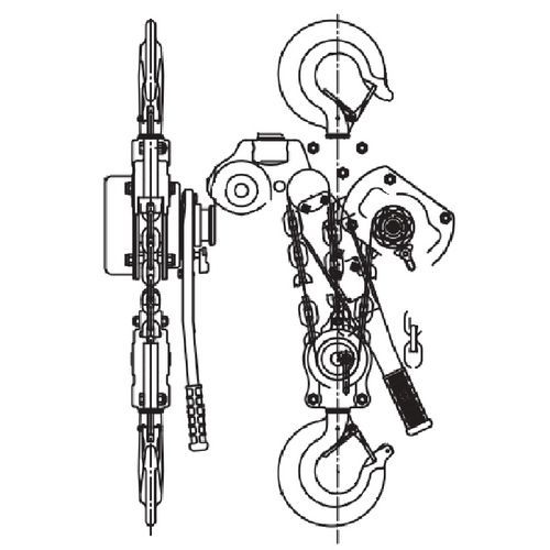 Handtakel Premium met hendel 750 tot 9000 kg - Manutan.nl
