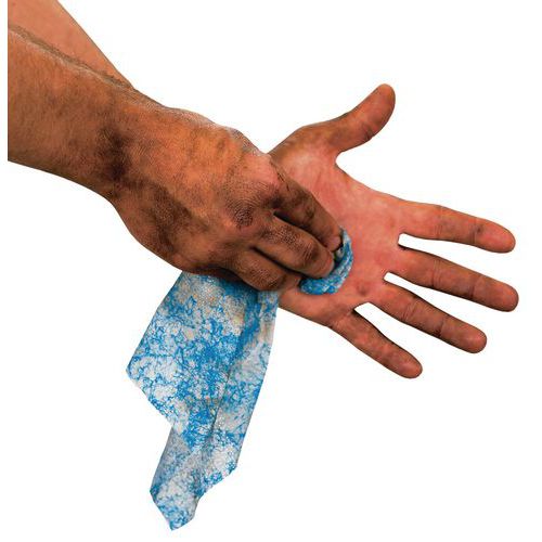 Reinigende doekjes voor handen en gereedschap SCRUBS® - Manutan.nl