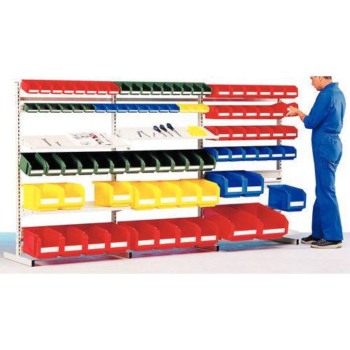 Open dubbelzijdig rek voor stapelbakken Kangourou en Europees ...