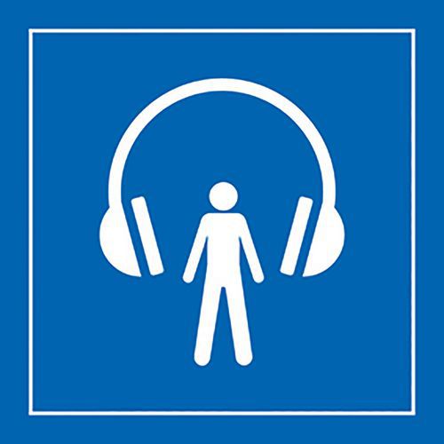 Pictogram koptelefoon in Vinyl - Manutan.nl