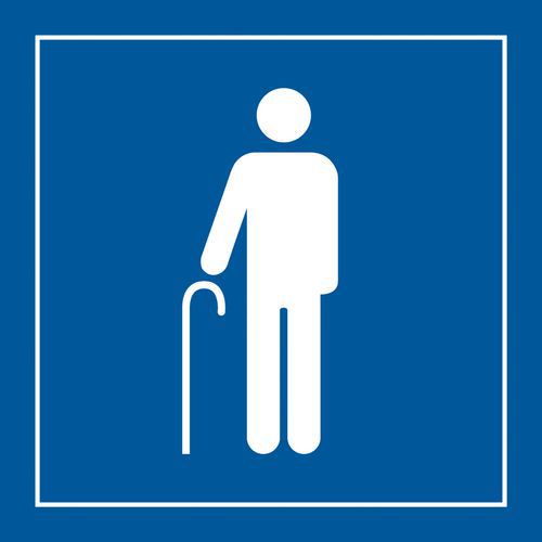 Pictogram toegankelijkheid voor ouderen in gravoply - Manutan.nl