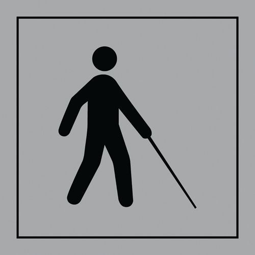 Pictogram toegankelijkheid voor slechtzienden of blinden in PVC ...