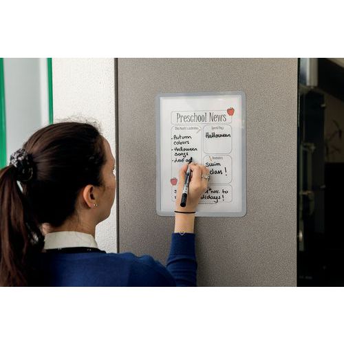 Zelfklevende insteekmap voor wissellijst Magneto Dry Erase - Tarifold ...