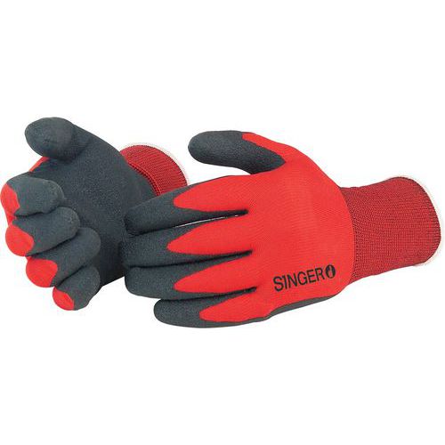 Handschoen PVC HPT-gecoat met polyamide achterkant 15 gauge - Singer ...