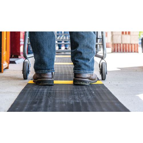 Soepel rooster Crossgrip Line - afwisselende markering zwart/geel - op ...