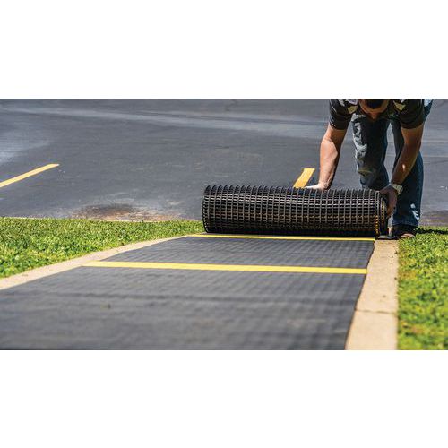 Soepel rooster Crossgrip Line - afwisselende markering zwart/geel - op ...