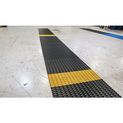 Soepel rooster Crossgrip Line - afwisselende markering zwart/geel - op ...