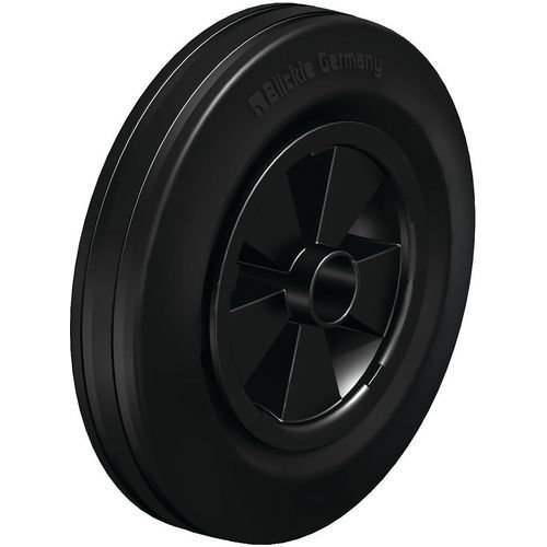 Wiel massief rubber band met kunststof velg VVP glijlager - Blickle ...