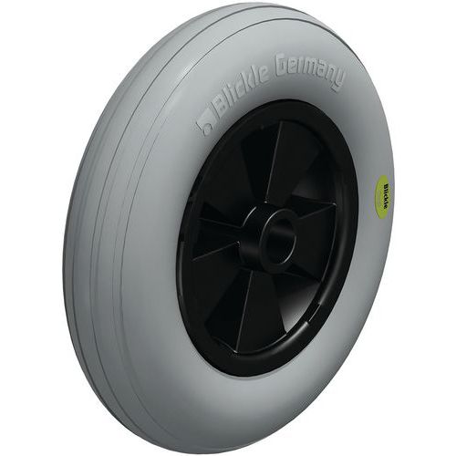 Wiel met zacht rubber band Soft met kunststof velg - Blickle - Manutan.nl
