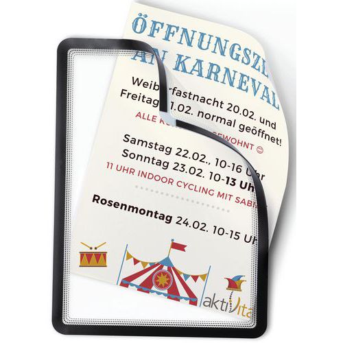 Magnetische insteekmap voor wissellijst Magneto Solo A3 - Manutan.nl